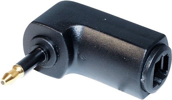 Haakse digitale optische Mini Toslink (m) - Toslink (v) audio adapter ...