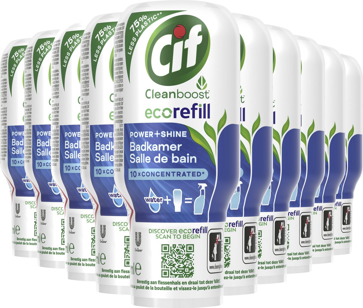 Cif Power & Shine Badkamer Ecorefill Capsule - 10 x 70 ml ...