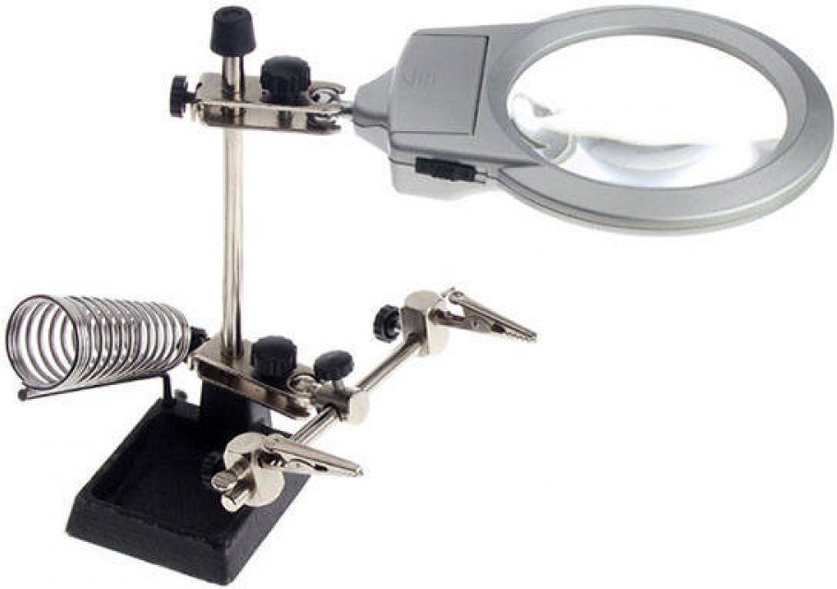 Borvat® | Derde hand | derde hand met vergrootglas | Loeplamp ...