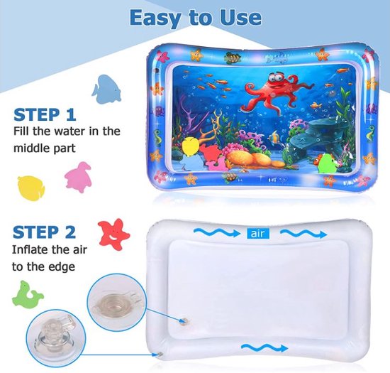 Waterspeelmat Baby - Watermat - Speelkleed - Octopus - 67x50cm | bol