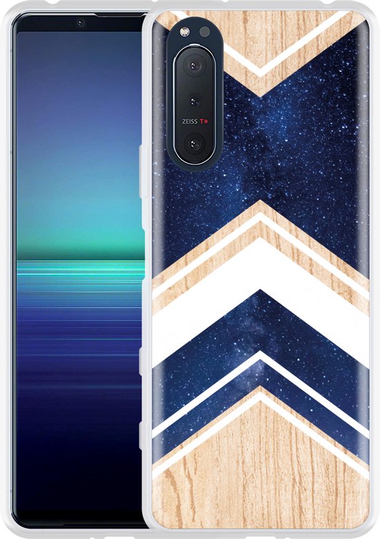Sony Xperia 5 II Hoesje Space wood Designed by Cazy | bol.com