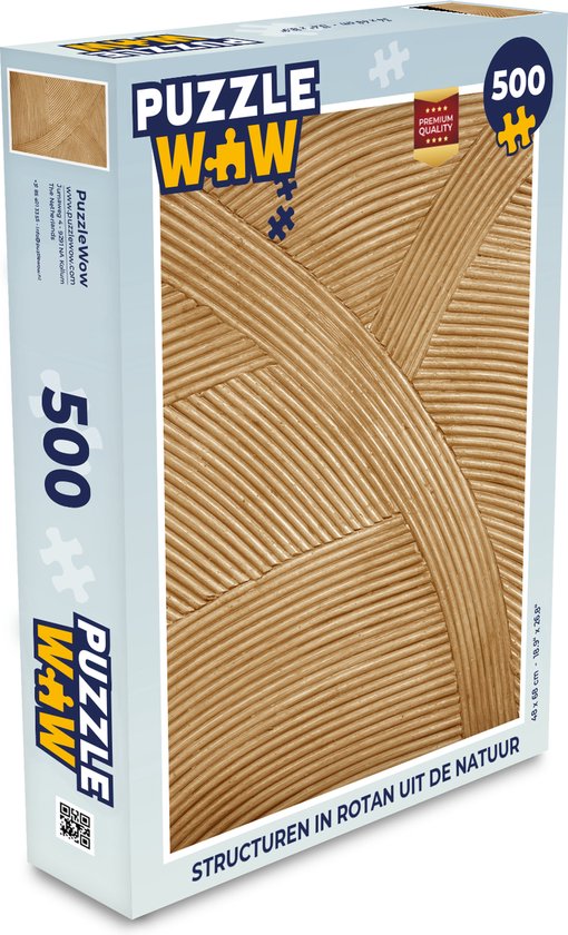 Puzzel Structuur - Natuur - Kunst - Rotan - Legpuzzel - Puzzel 500 ...