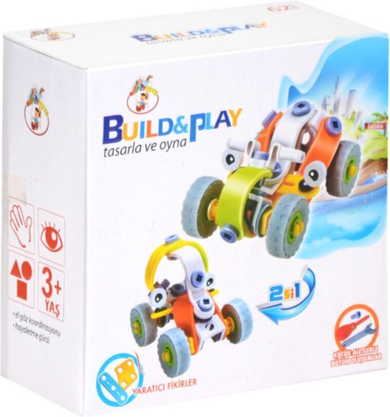 BUILD & PLAY TECHNISCHE BOUWSPEELGOED 62PCS | bol.com