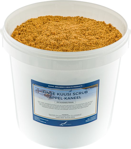 Kuusi Scrub Appel-Kaneel 10 liter - Hydraterende Lichaamsscrub | bol