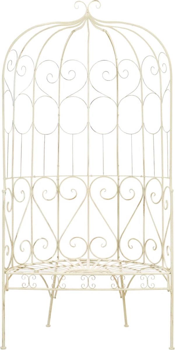 Maison Exclusive - Tuinbank 95 cm ijzer antiekwit | bol.com