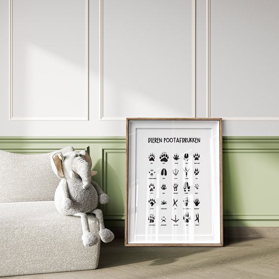 No Filter Dieren Voetsporen Poster - 21x30 cm (A4 formaat ...