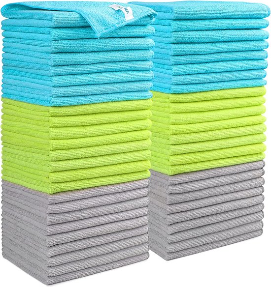 AIDEA microvezel poetsdoeken, 50 stuks, microvezeldoeken, theedoeken ...