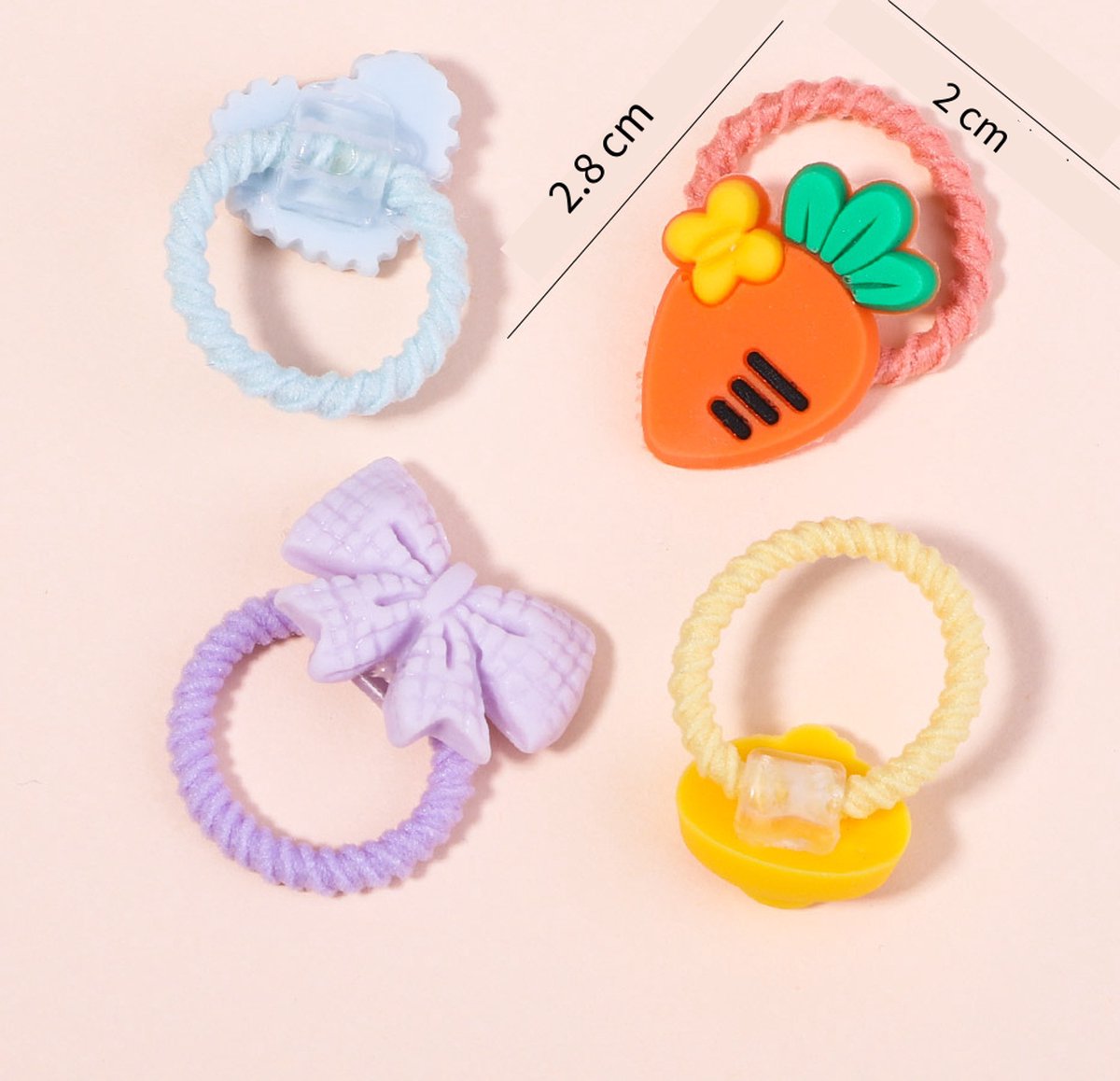 Haarelastiekjes Meisjes - 10 stuks - Leuke Designs - Elastiekjes Voor ...