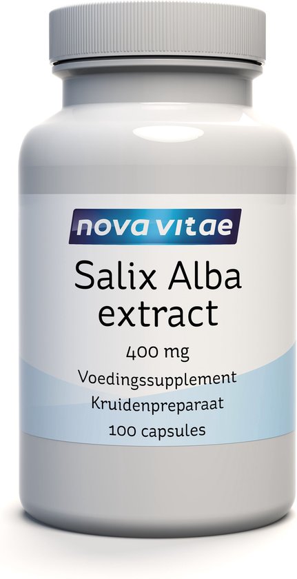 Nova Vitae - Salix Alba extract - 400 mg - 100 capsules | bol