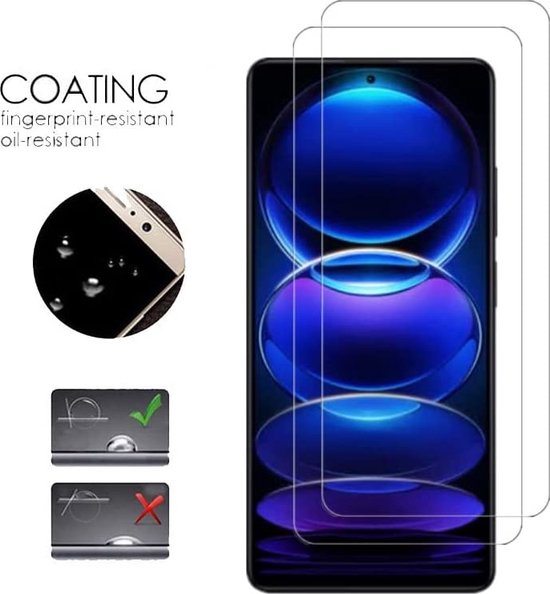 Xiaomi Redmi Note 12 screenprotector Beschermglas 2 pack - Xiaomi Redmi ...