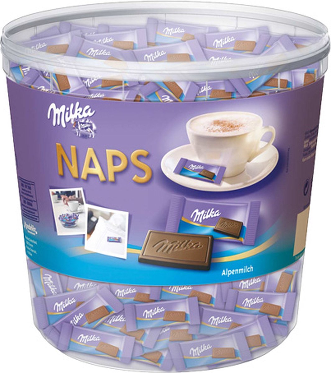 Milka Naps Alpenmelk - 207 mini's | bol.com