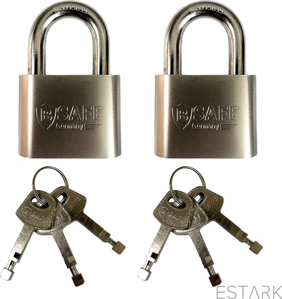 ESTARK® Hangslot 2 stuks - Kofferslot - 2 STUKS - Sloten - Sleutelslot ...