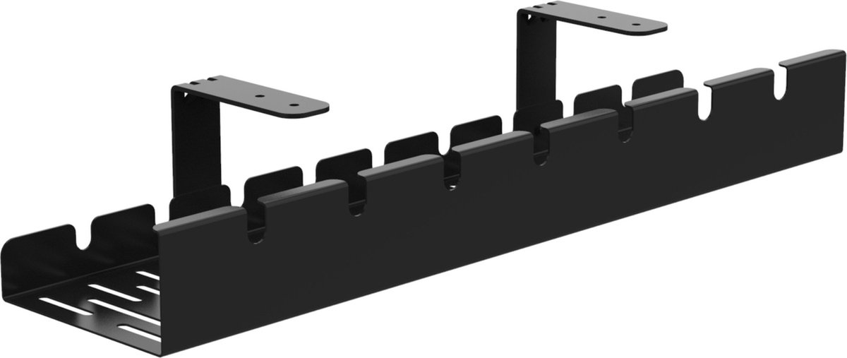 Euroseats Zwarte kabelgoot 50 cm breed t.b.v. bevestiging onder bureau ...