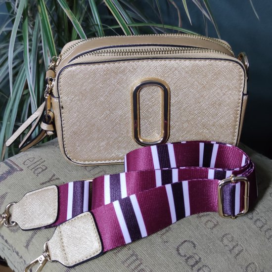 Mi Hella Cross-body tas champagne handtas | bol