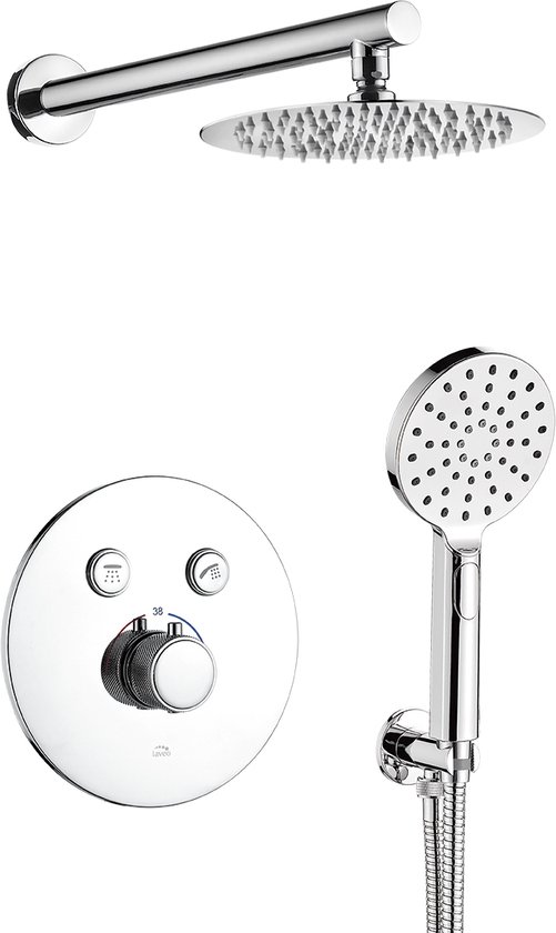 Volumo - set de douche avec mitigeur thermostatique pour installation ...