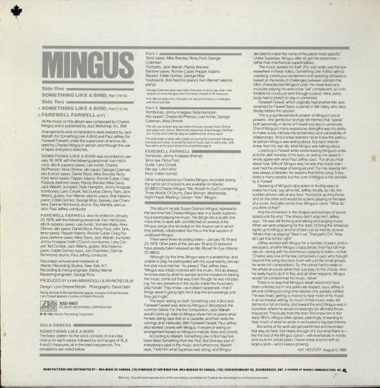 CHARLES MINGUS - Something like a bird, Charles Mingus | Muziek | bol