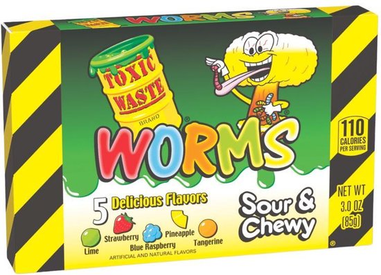 Toxic Waste Worms box 12 stuks | bol