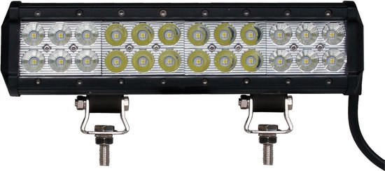 LED light BAR 12 72W (24x3W Osram) | schijnwerper 12V & 24V combo | offroad 6000K - IP67 | bol