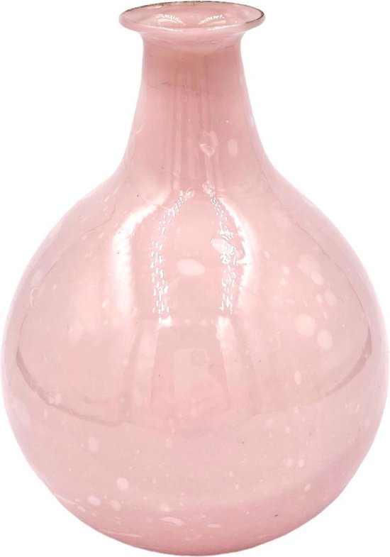 Glazen vaas opaline roze | bol.com