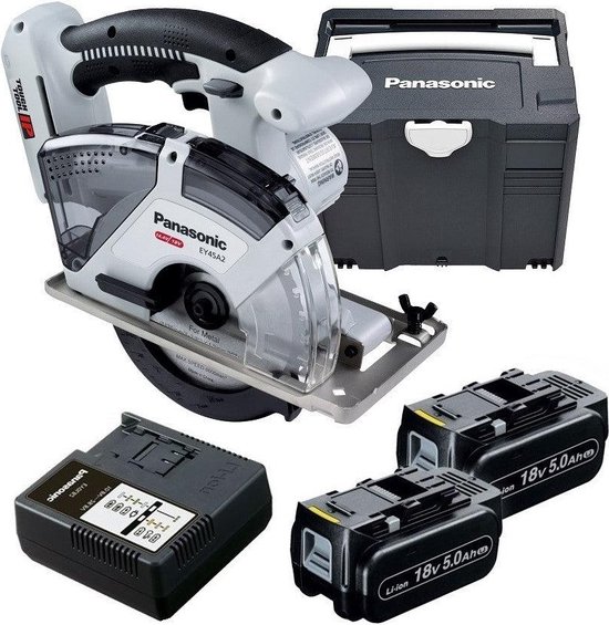 Panasonic Tools EY45A2LJ2G Accu Compact Cirkelzaag 135mm 14,4/18V 5.0Ah ...