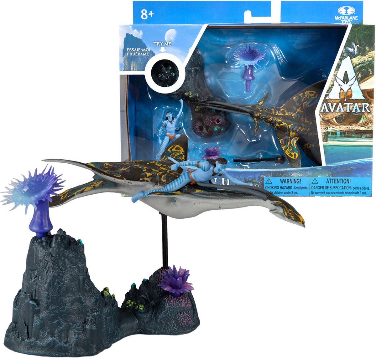 Avatar: The Way of Water Deluxe Medium Action Figures Neteyam & Ilu ...