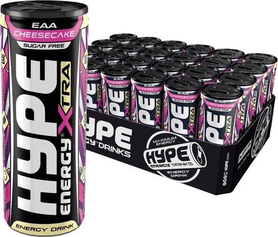 Hype - Energy Xtra EAA (Cheesecake - 24 x 250 ml) - Energy Drink | bol