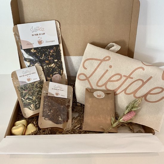 Het Theeplankje Giftset Speciaal 'Hartendief' - thee, thee cadeau, thee ...