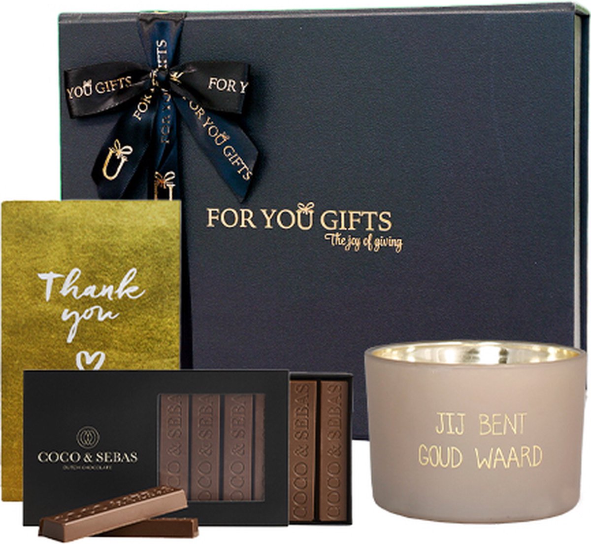 Giftbox 'Thanks, You Are Solid Gold' - Cadeaupakketten - Zomaar thee ...