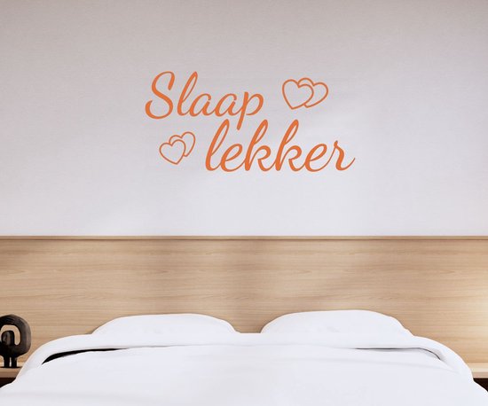 Stickerheld - Muursticker Slaap lekker - Slaapkamer - Droom zacht ...