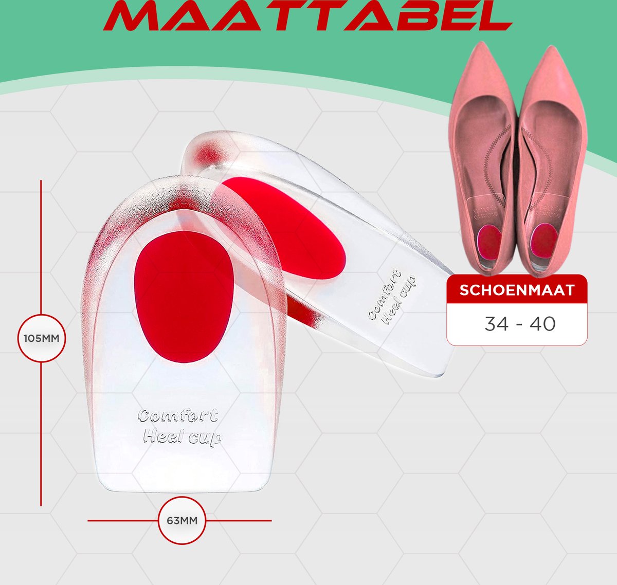 Semelles - Semelles d'épine calcanéenne - Protège-talons - Semelles de ...