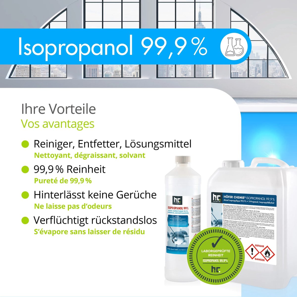 Isopropyl Alcohol - Isopropanol - IPA - Isopropyl - 99,9% Zuiver ...