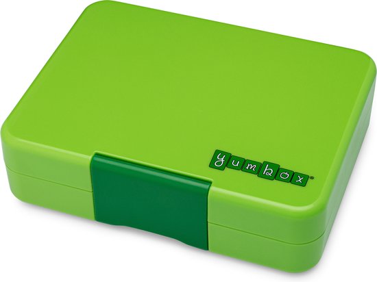 Yumbox Snack - lekvrije Bento box lunchbox - 3 vakken - Lime Green ...