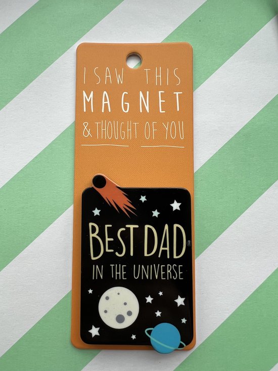 Koelkast magneet - Magnet - Best Dad in the Universe - MA6 | bol.com