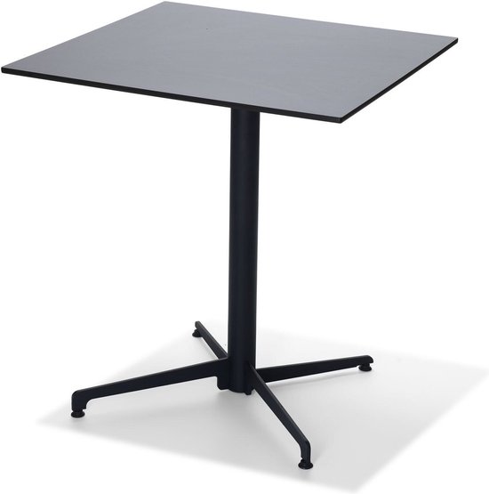 X Cross Tafelpoot Laag Zwart 74 cm - 11001 - Hpl Tafelblad 70x70cm ...