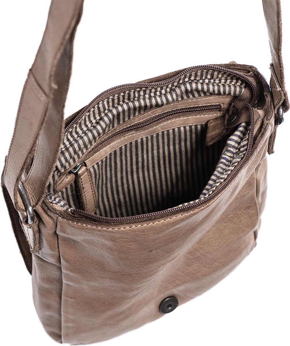Daniel Ray Norwalk Crossbody Schoudertas Taupe | bol.com