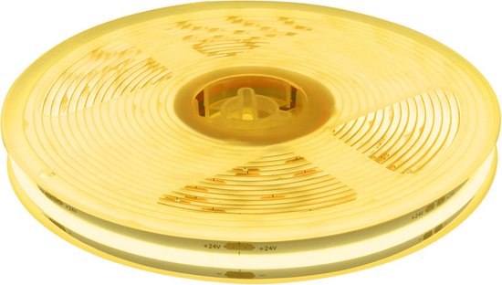 LED strip 5m 24V 3000K IP20 2400 COB LEDS | bol.com