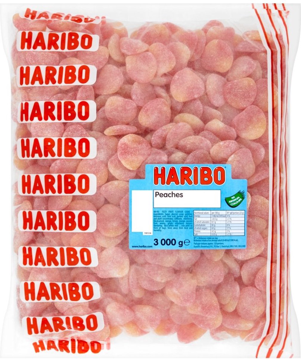 Haribo - Happy Peaches - 3 Kilo - Schepsnoep - Perziken | bol