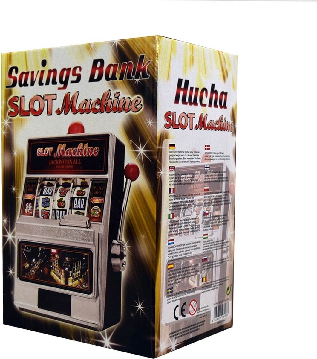 Out of the Blue Slotmachine Spaarpot - Grote Spaarpot- Gokmachine - 36 ...