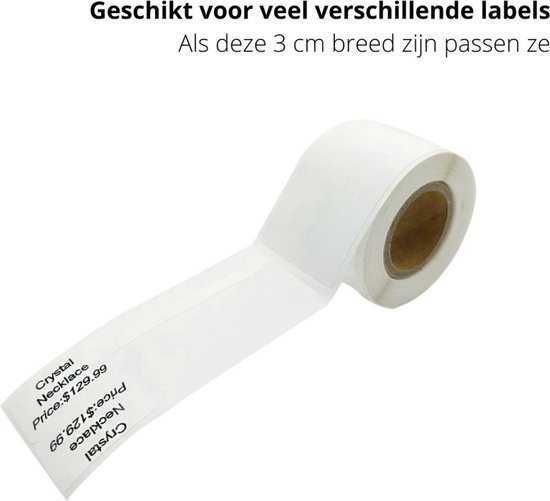 Bolture Labelprinter - Lettertang 3 cm Labels - Labelmaker Oplaadbaar ...