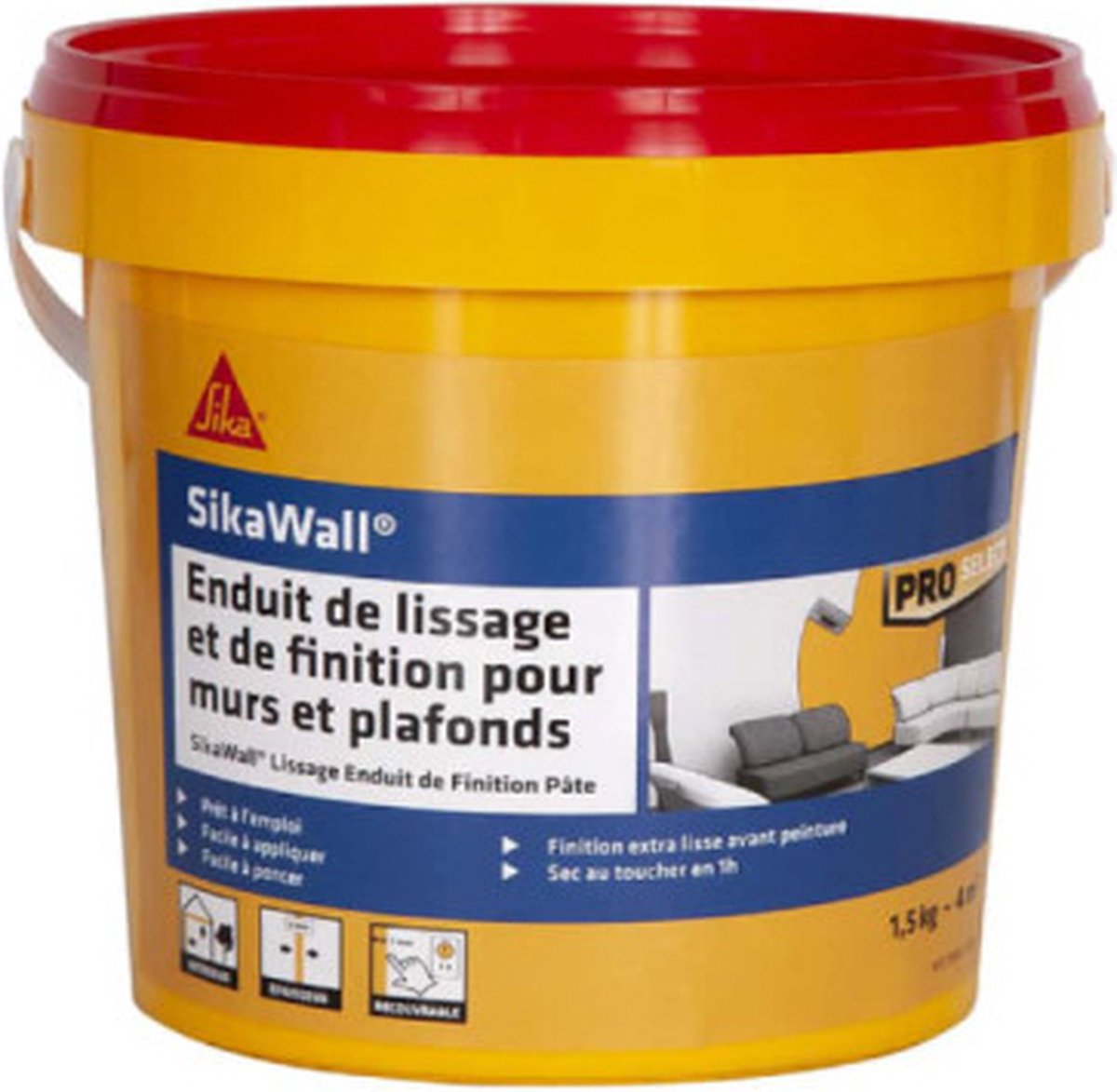 SIKA SikaWall egalisatie- en afwerkingspleister - 1.5kg | bol.com
