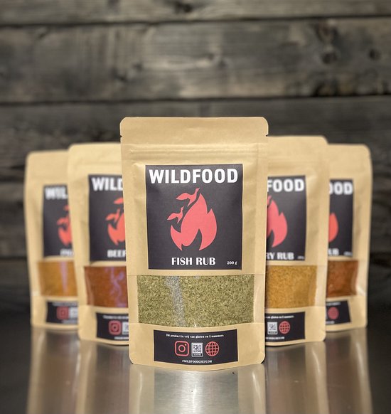 Wild Food - Dry (BBQ) Rub - FISH - Barbecue rub - Kruiden & Specerijen ...