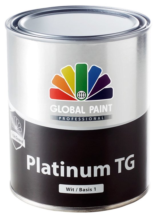 Global Paint Platinum TG | 2,5 L | Wit | Hoogglans | Aflak | Duurzaam ...