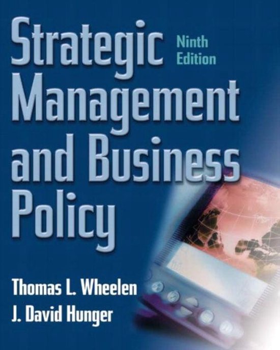 Strategic Management and Business Policy, Thomas L. Wheelen ...