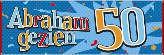 Polyester banner Abraham 74x220cm | bol.com