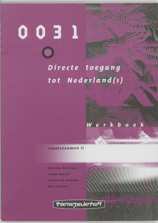 0031 Directe toegang tot Nederland(s) Werkboek | 9789028043541 | M ...