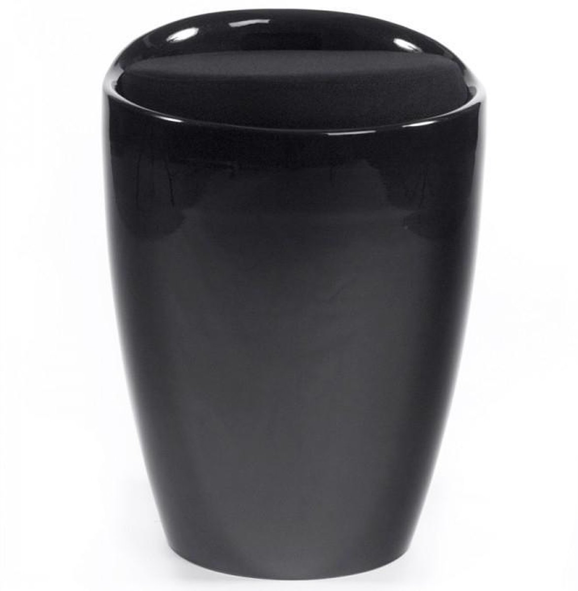 24Designs Poef Isabella - Zwart | bol.com