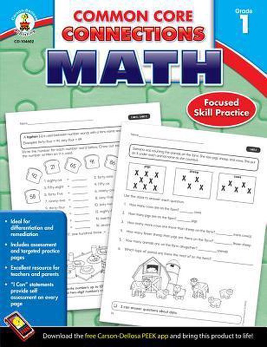Common Core Connections, Math, Grade 1 | 9781624427879 | Carson-Dellosa ...