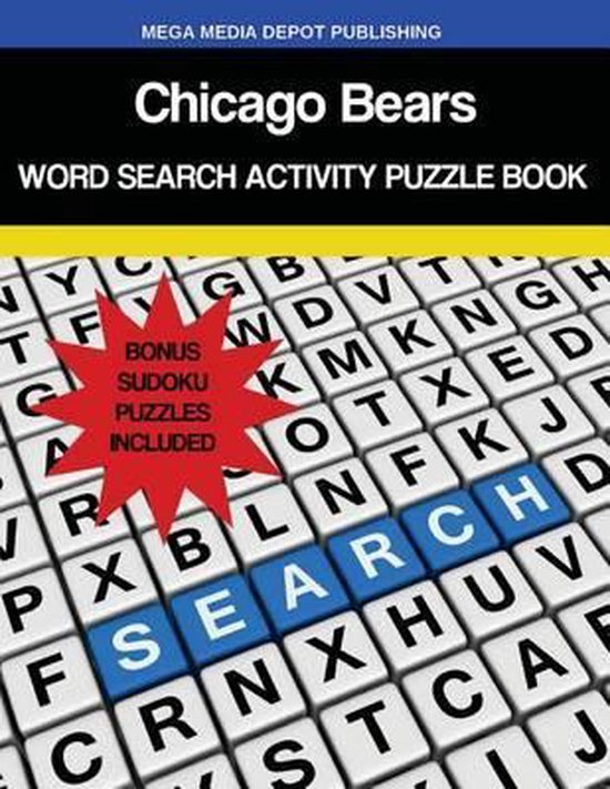 Chicago Bears Word Search Activity Puzzle Book, Mega Media Depot ...