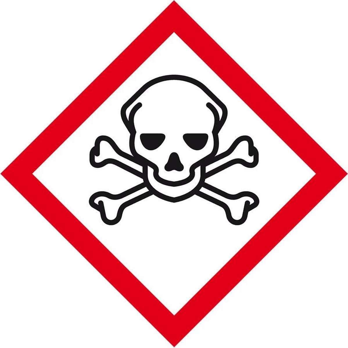 bol.com | GHS Sticker 06 'giftig/dodelijk' GHS06 op rol, 18 x 18 mm ...