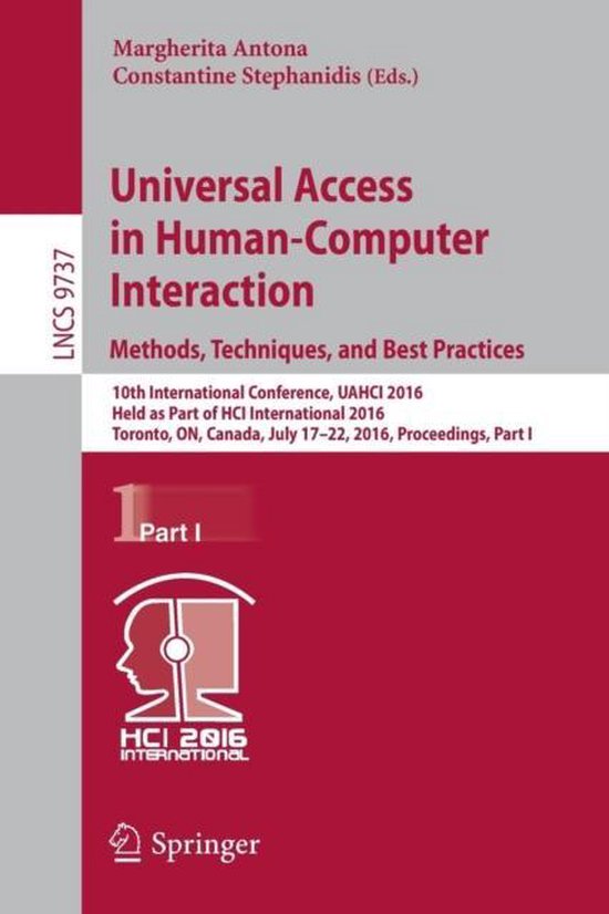Universal Access in Human-Computer Interaction. Methods, Techniques ...